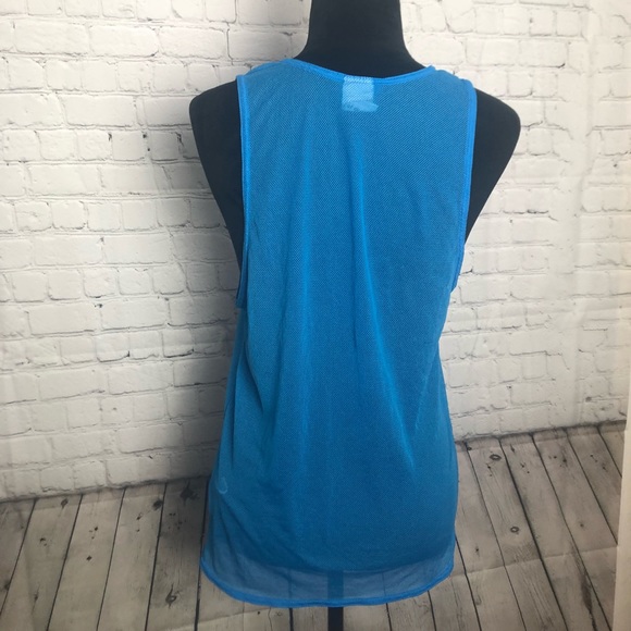 adidas | Tops | Adidas Blue Mesh Athletic Tank | Poshmark